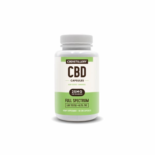 Full Spectrum Cbd 25mg Hemp Supplement Capsules The Natural Products